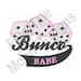 Bunco Babe - Machine Embroidery Design, Pink Dice Embroidery Pattern ...