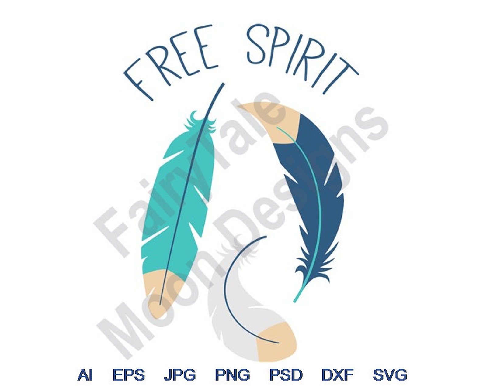 Free Spirit Svg Dxf Eps Png Jpg Vector Art Clipart - Etsy