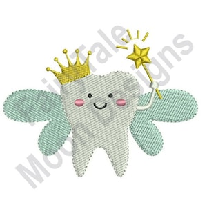Tooth Fairy - Machine Embroidery Design, Tooth Fairy Embroidery Pattern ...