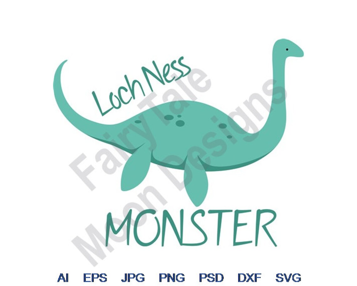 Loch Ness Monster - Svg, Dxf, Eps, Png, Jpg, Vector Art, Clipart, Cut ...