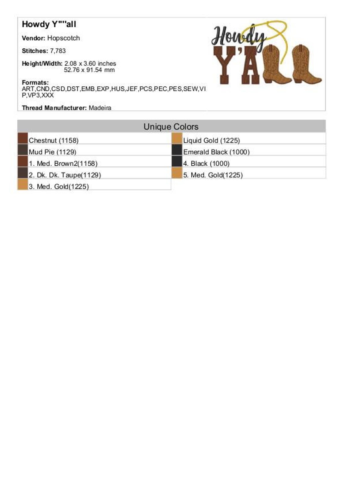 Howdy Y'all Machine Embroidery Design Western Cowboy - Etsy