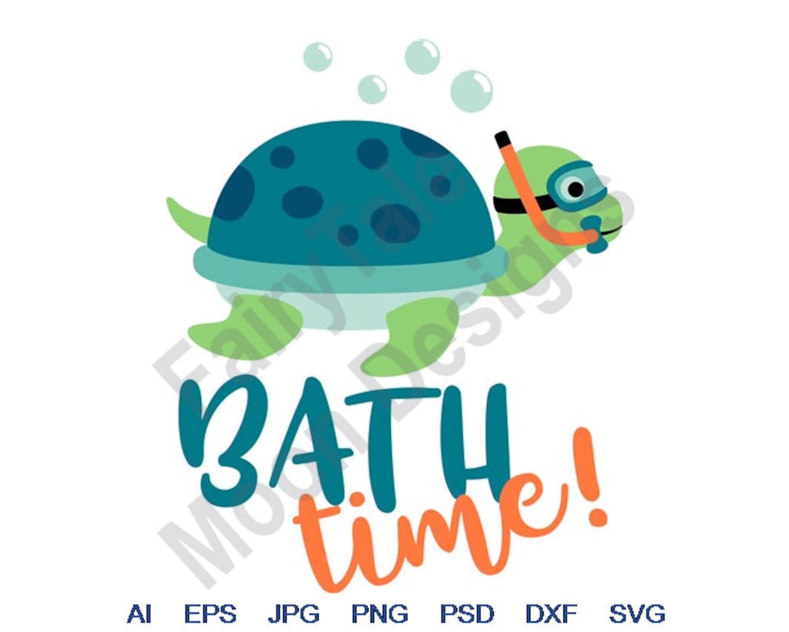 Bath Time Svg Dxf Eps Png Jpg Vector Art Clipart Cut | Etsy