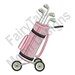 Pink Golf Caddy - Machine Embroidery Design, Pull Push Golf Cart ...