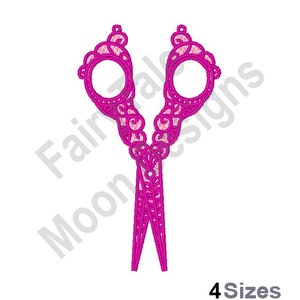 FSL Scissor Ornament - Machine Embroidery Design, Decorated Sewing ...