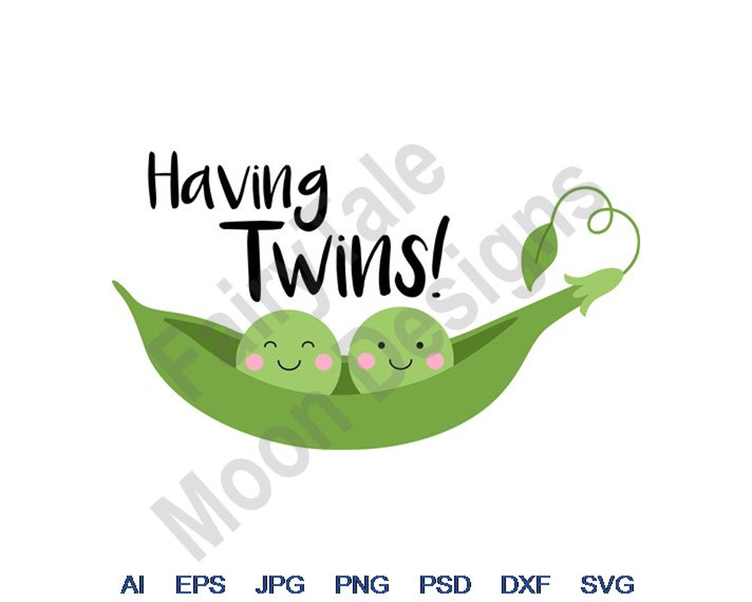 Having Twins Svg, Dxf, Eps, Png, Jpg, Vector Art, Clipart, Cut File ...