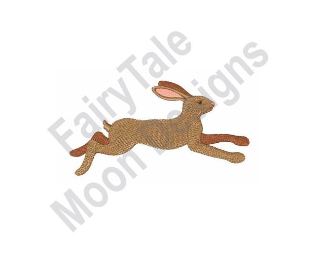 Running Rabbit - Machine Embroidery Design, Hopping Bunny Embroidery ...