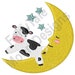 The Cow Over the Moon Machine Embroidery Design Nursery - Etsy