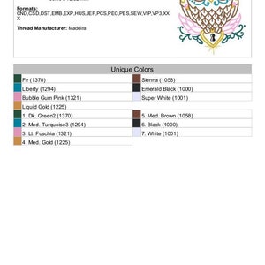 Outline Owl Machine Embroidery Design, Decorated Wise Owl Embroidery ...