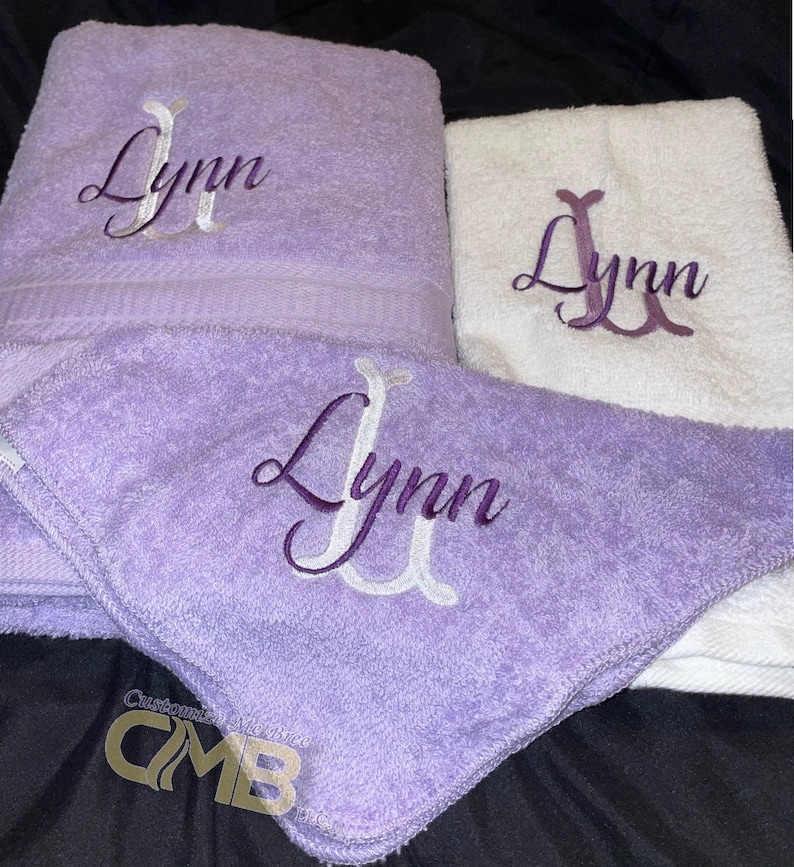 Personalized Bath Towels Embroidered Monogrammed - Etsy