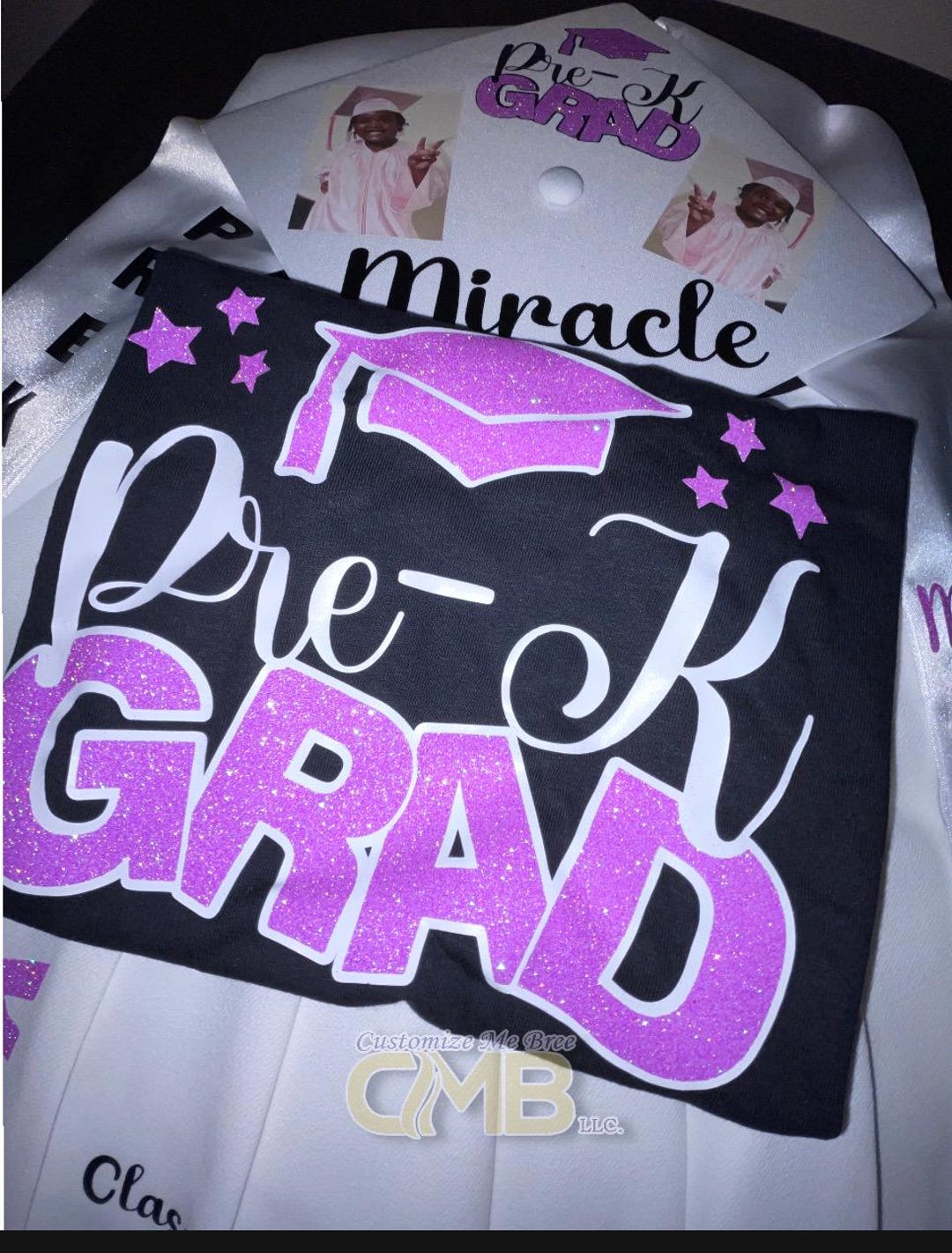 Class of 2025pre-k - 8th Grade Graduation Outfit With Hat & Stole ...