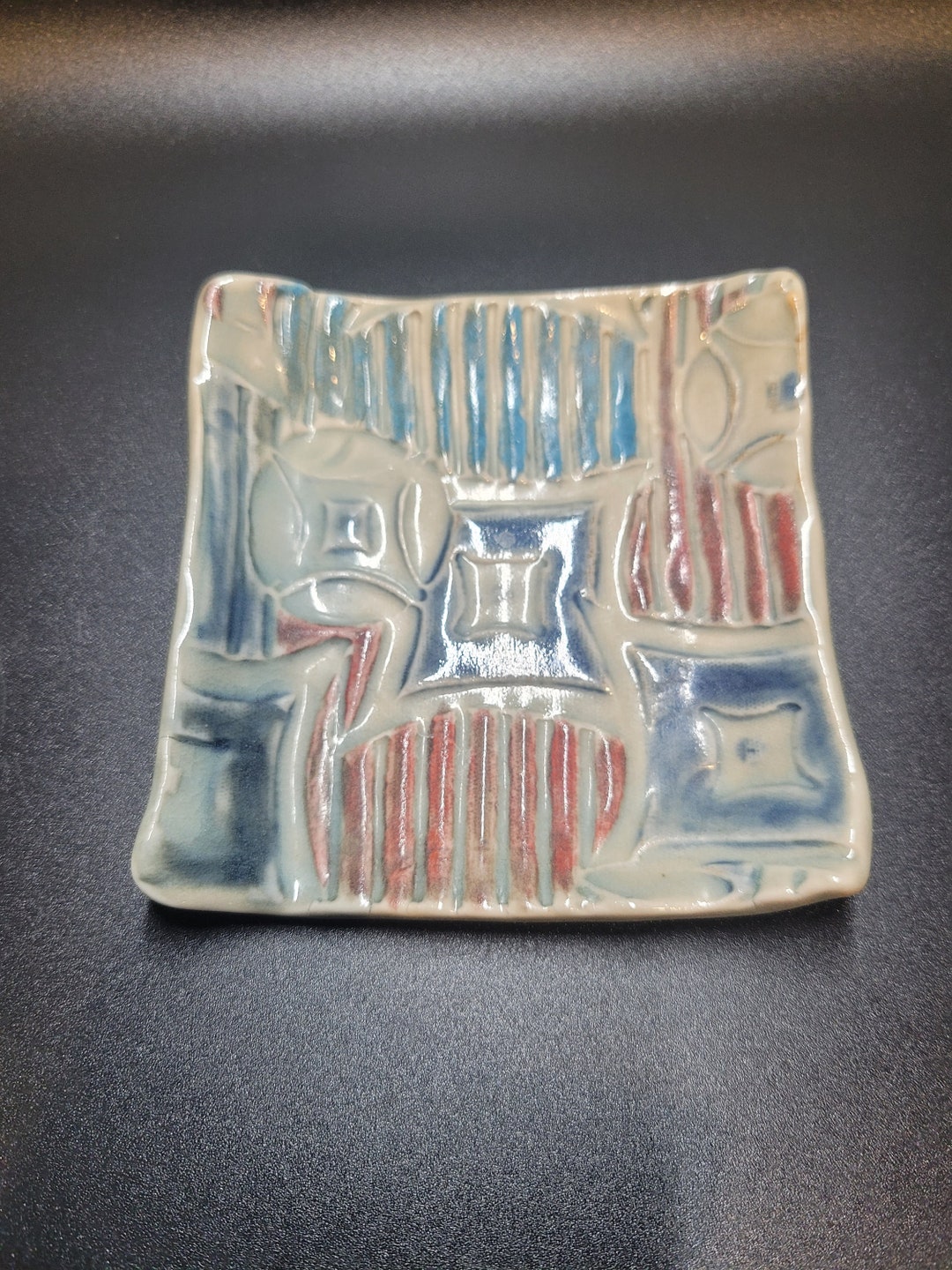 Vintage 1950's Mid Century Art Small Plate - Etsy