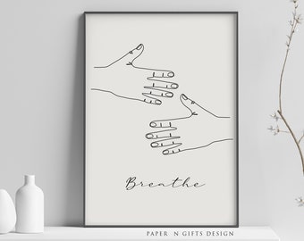 I Love You Sign Language Print Printable Wall Art I Love You - Etsy