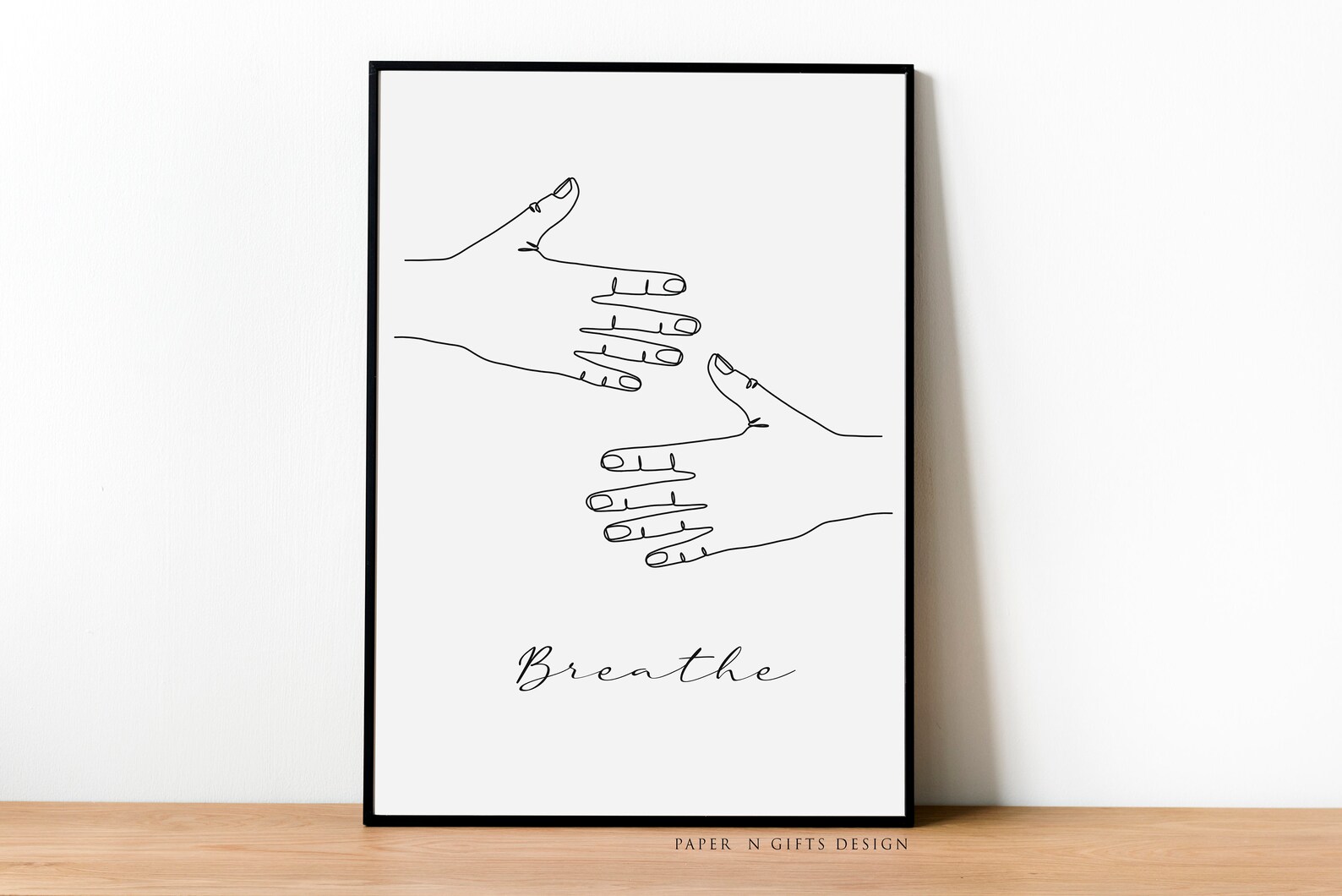 Breathe Printable Wall Art, Sign Language Poster, ASL Printable ...