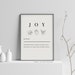 Joy Definition Print, Sign Language Wall Art, Printable Wall Art, Joy ...