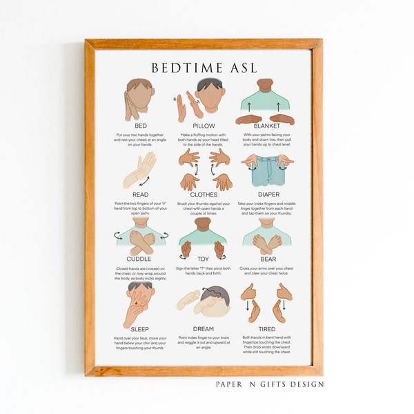 Asl Baby Poster - Etsy
