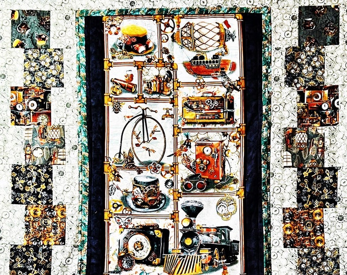 Time Travel Steampunk Quilt KIT 54" X 66" - Fabric by Blank Quilting - Etsy