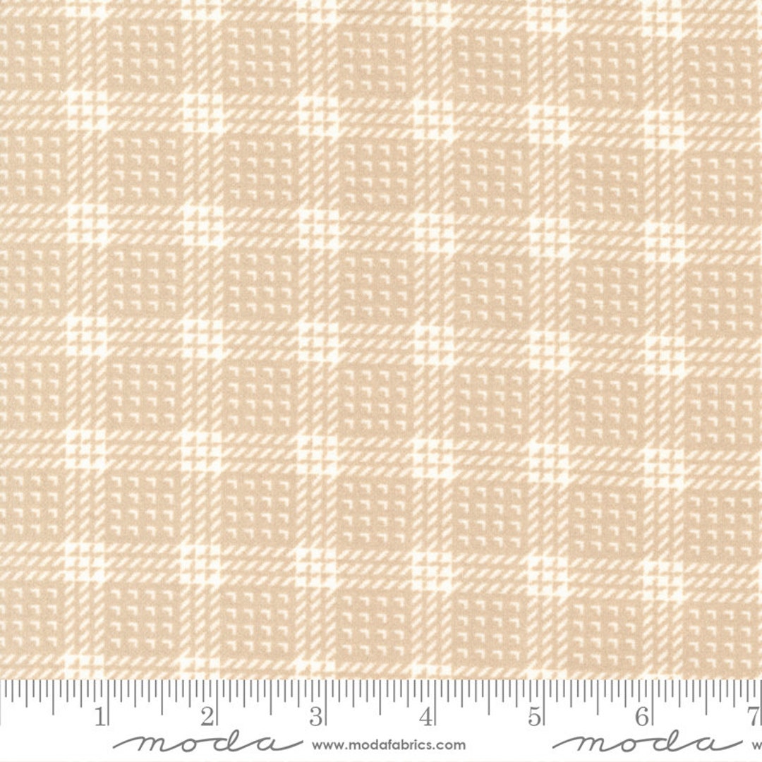 Mini Plaid Flannel Sand - Sold by the Half Yard - Lakeside Gatherings ...