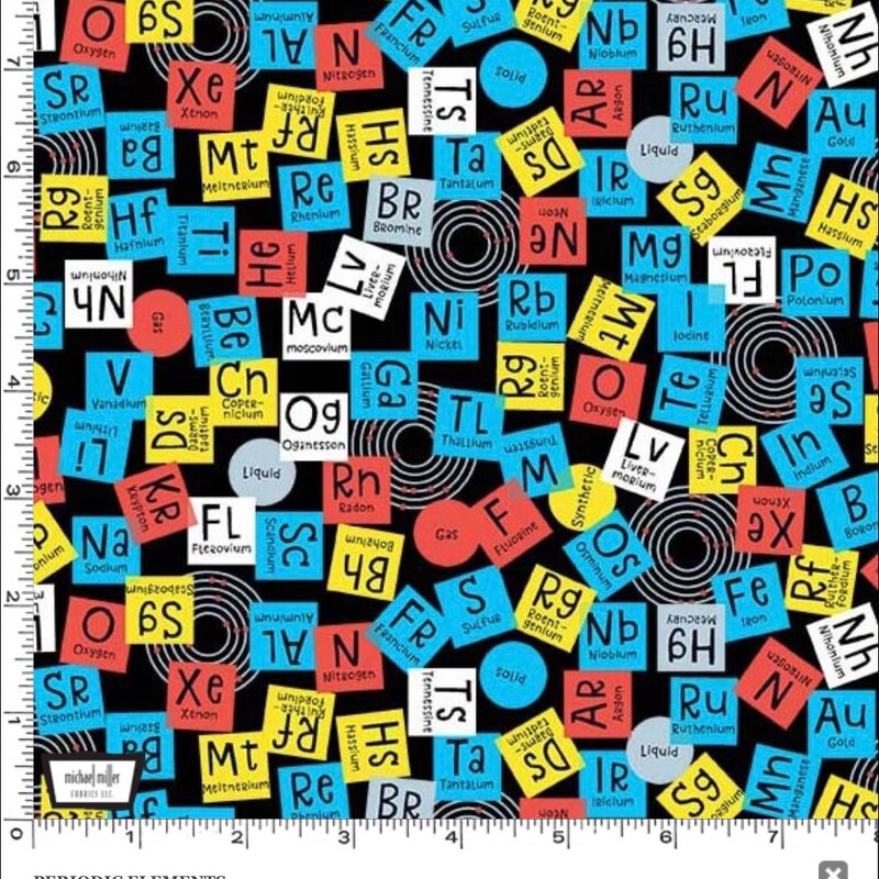 Periodic Table Fabric - Etsy