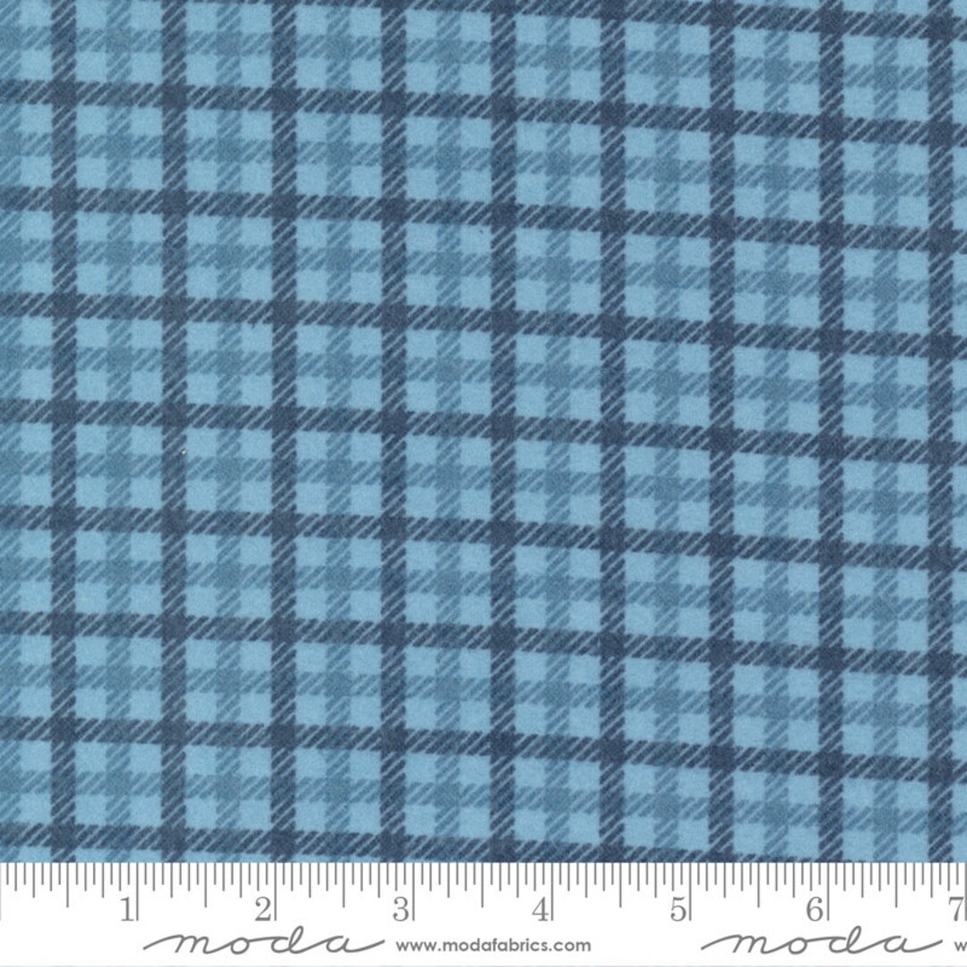 Double Houndstooth Plaid Flannel Lake Sold by the Half Yard Lakeside ...
