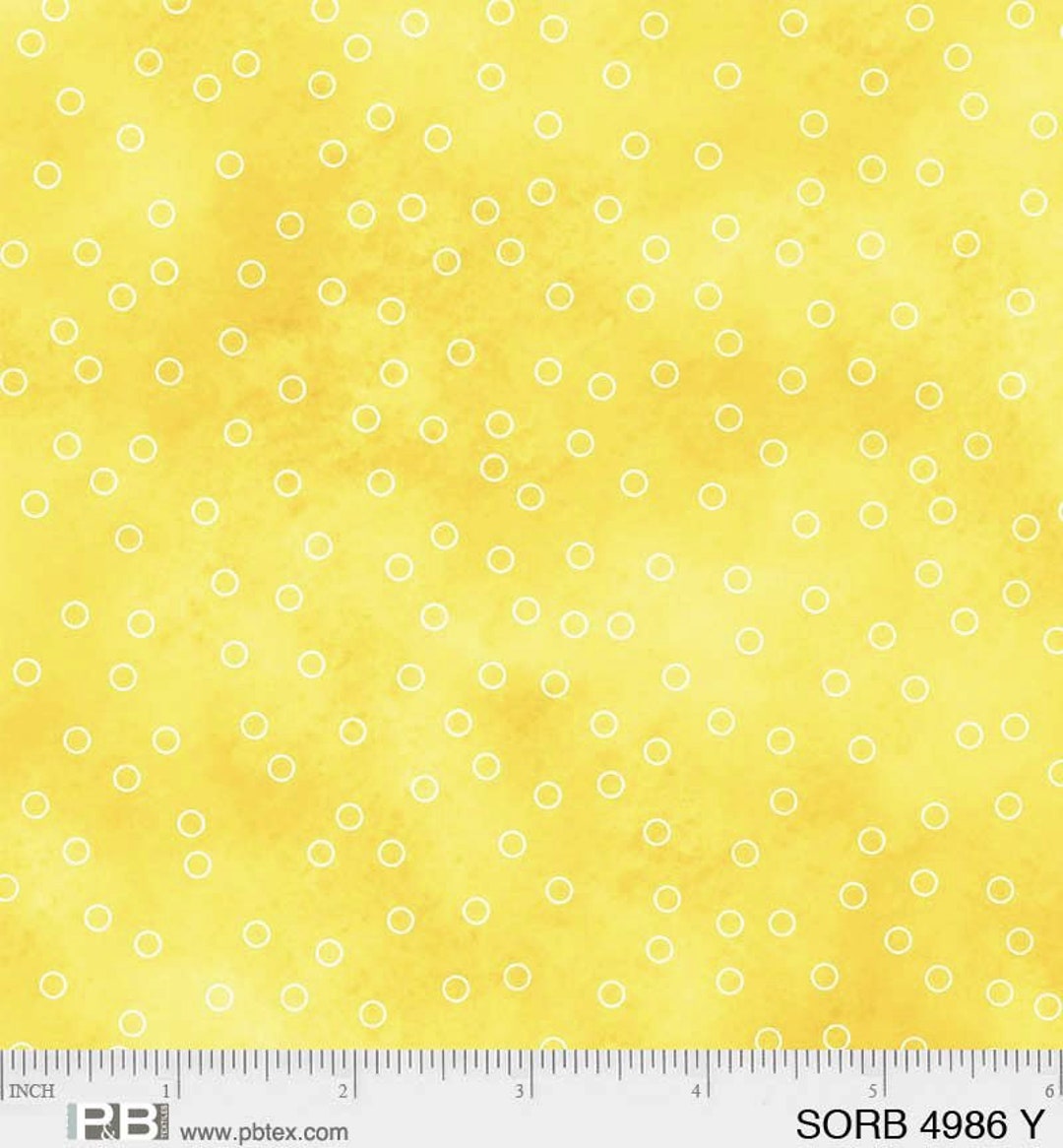Yellow Sorbet - Priced by the Half Yard/cut Continuous - 100% Cotton ...