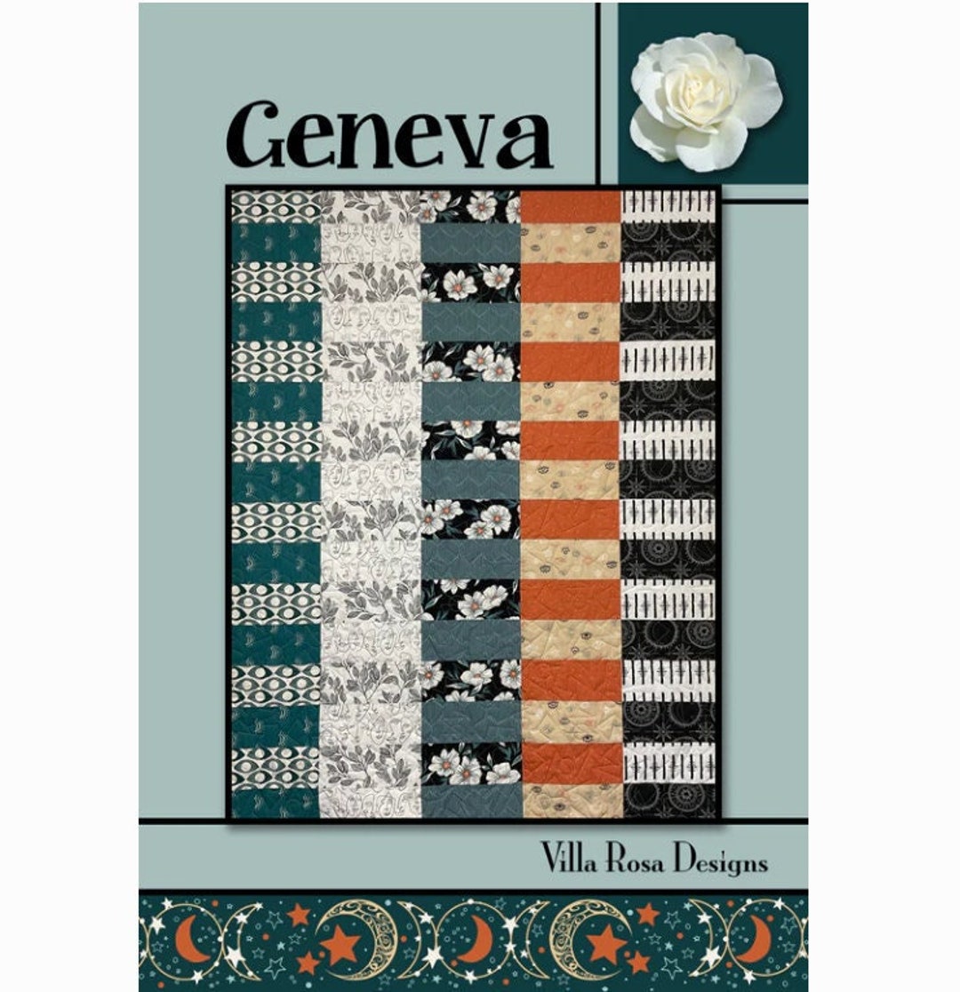 Geneva Quilt Pattern Postcard Pattern Villa Rosa Designs Fat Quarter ...