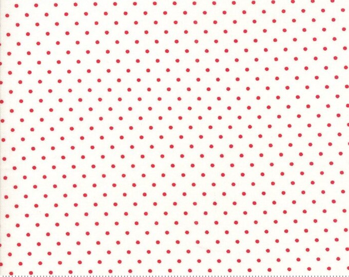 Essentially Yours White/red Moda Fabrics Tiny Dots Polka Dots Fabric by the Yard 100% Cotton ...
