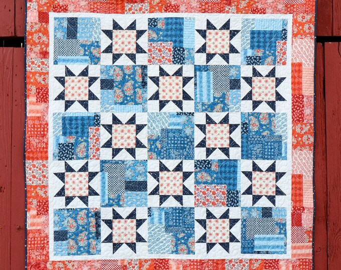 Cadence Stars Quilt Kit Featuring Cadence From Crystal Manning - 62" X ...