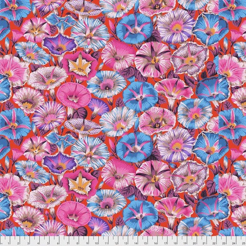 Kaffe Fassett Fabric by the Yard Variegated Morning Glory - Etsy