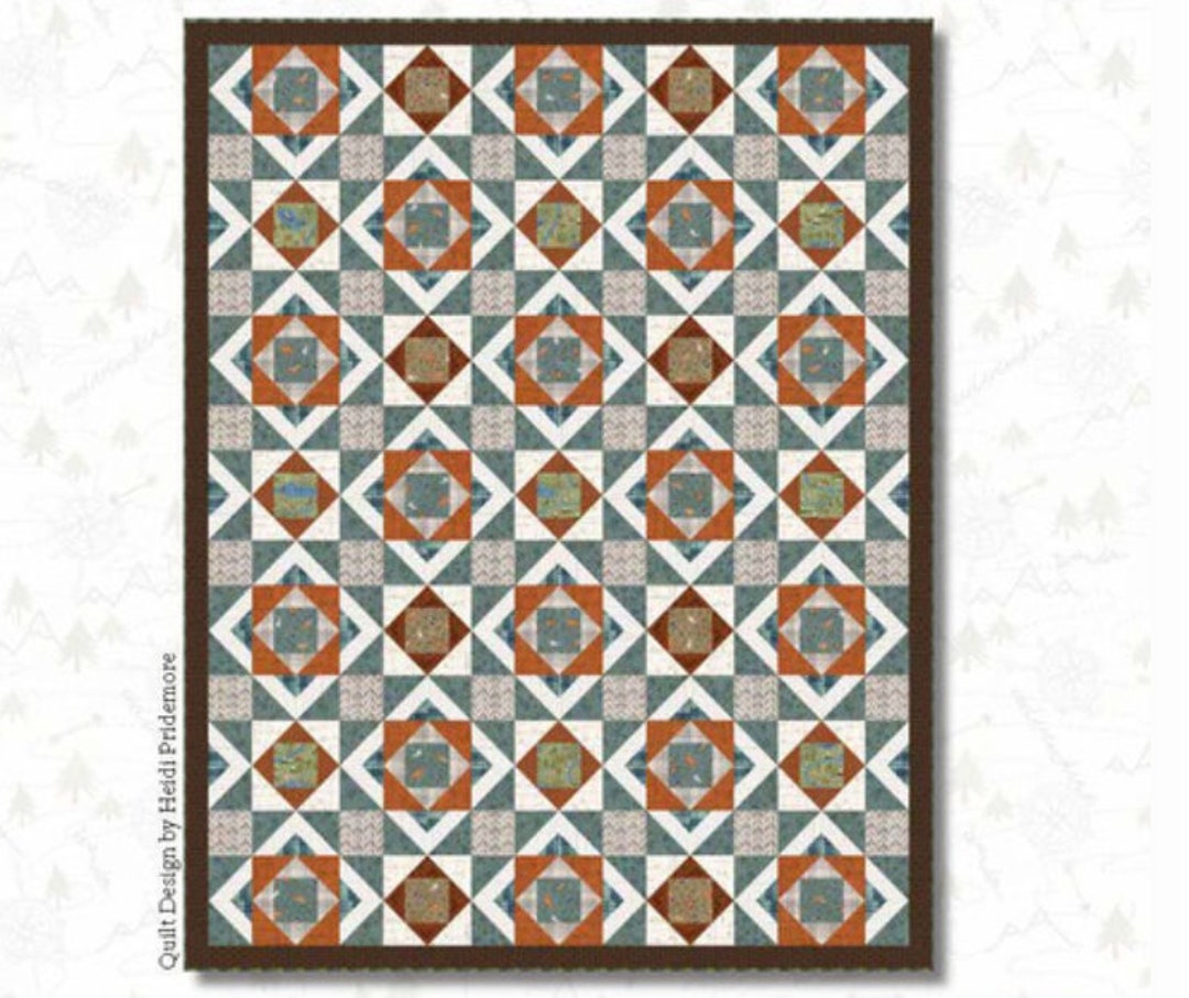 Folk Art Flannels Quilt Kit 68 X 84 Featuring the Mountains Are Calling ...