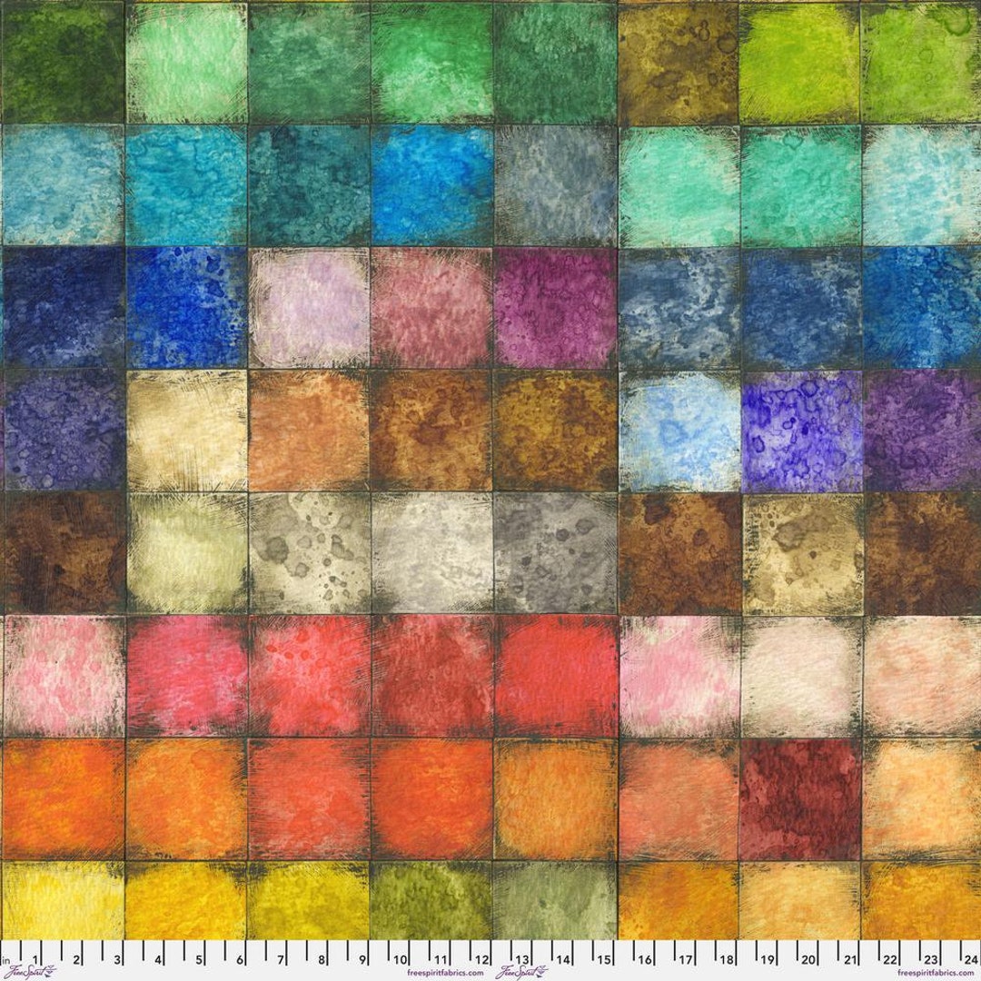 Colorblock Canvas by Tim Holtz Sold by the Half Yard Freespirit Fabrics ...
