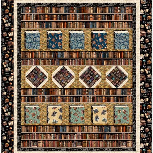 Bookshelf Quilt Pattern - Etsy