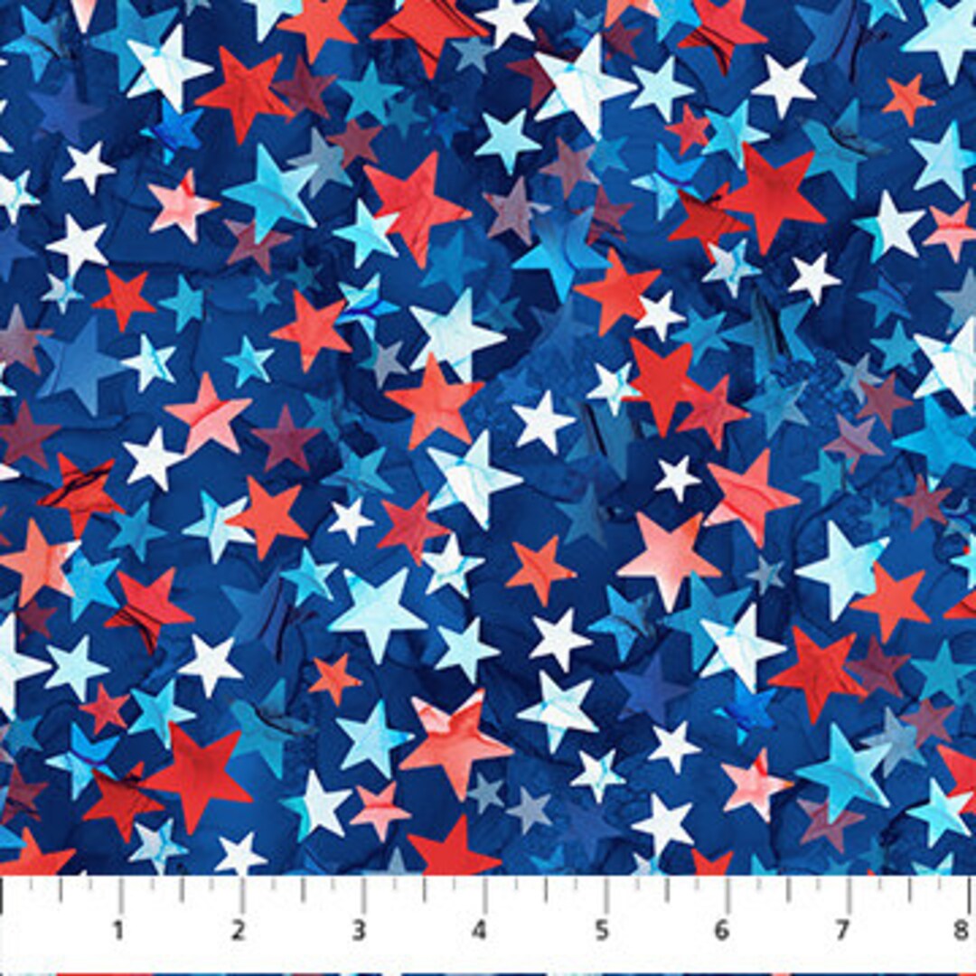 Patriot Stars on Navy - Sold by the Half Yard - Northcott Fabrics - DP25543-48 - Etsy