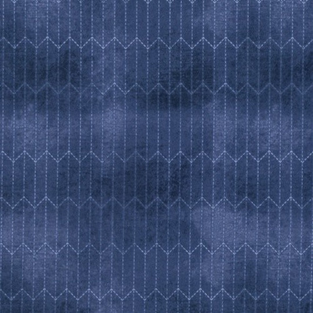 Chalk Lines Blue Foundations by Tim Holtz Fabric by the Yard 100% ...