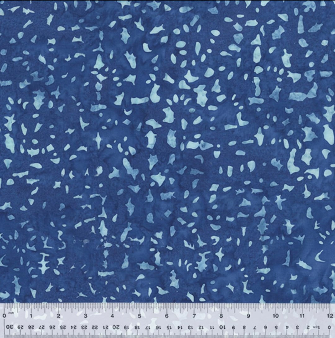 Splash Batiks Mini Motif Blue - Sold by the Half Yard - QE6 Splash ...