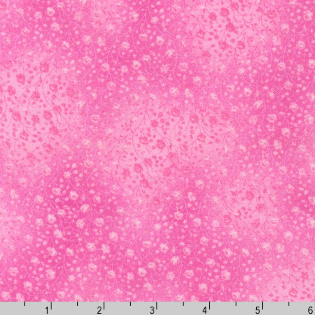Petal Pink Fusions Floral Vine Robert Kaufman Fabrics 100% Cotton ...