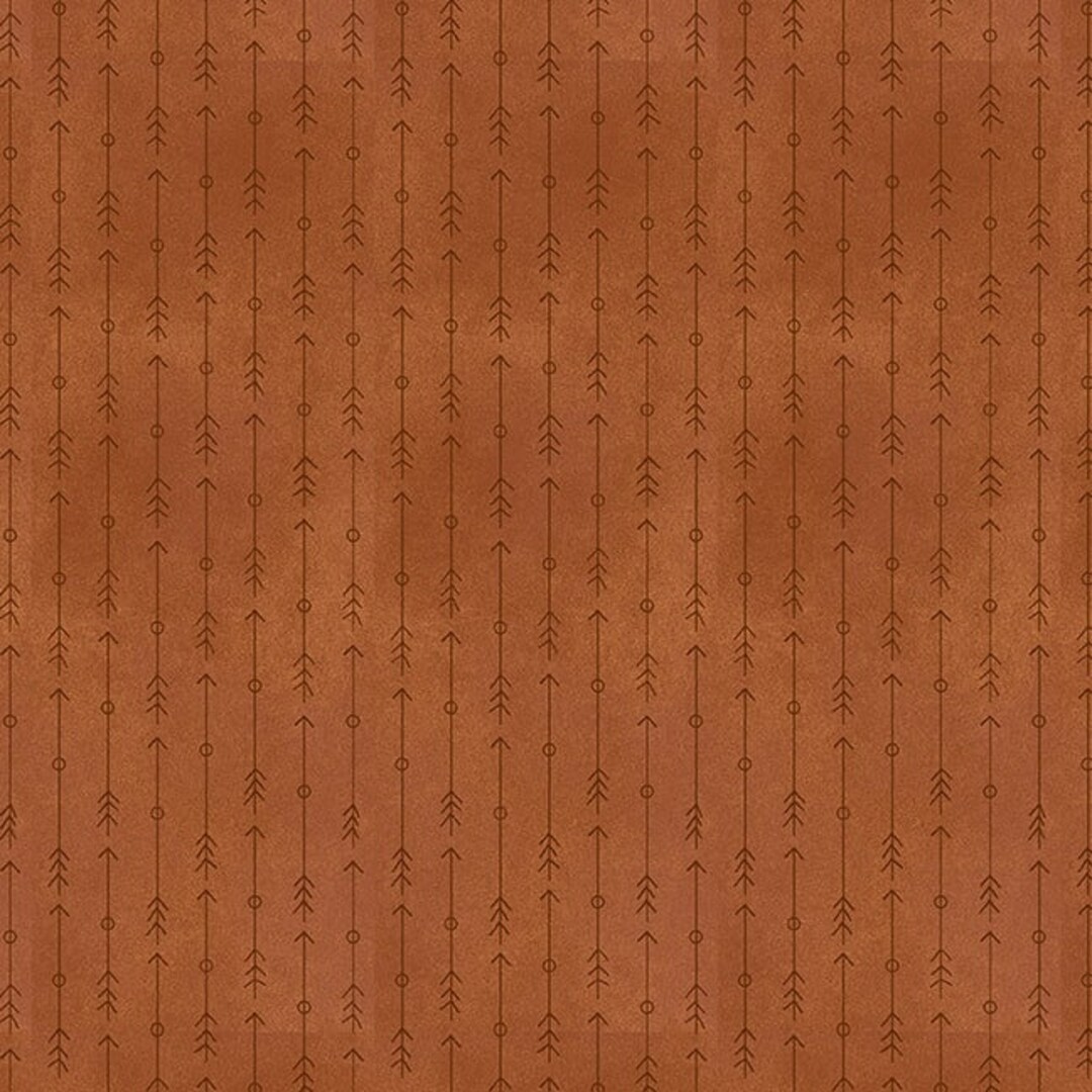 Arrow Stripe Flannel Rust - Priced by the Half Yard - the Mountains Are ...