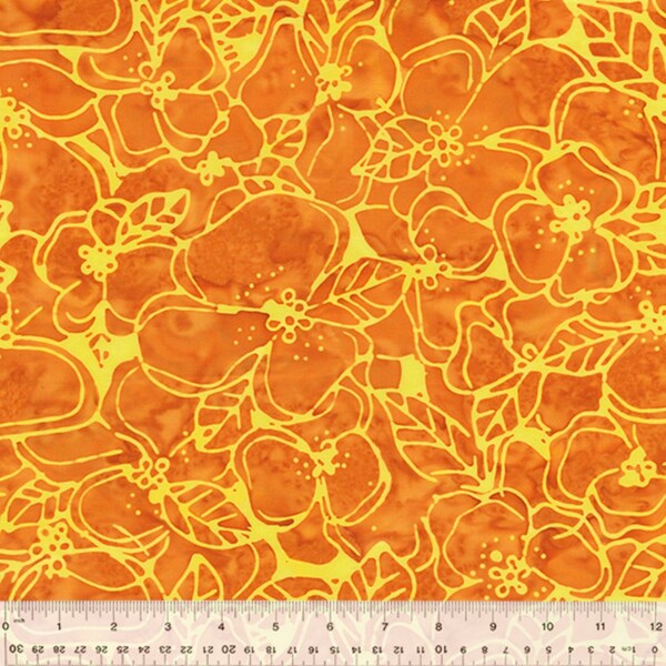 Orange Batik Fabric - Etsy