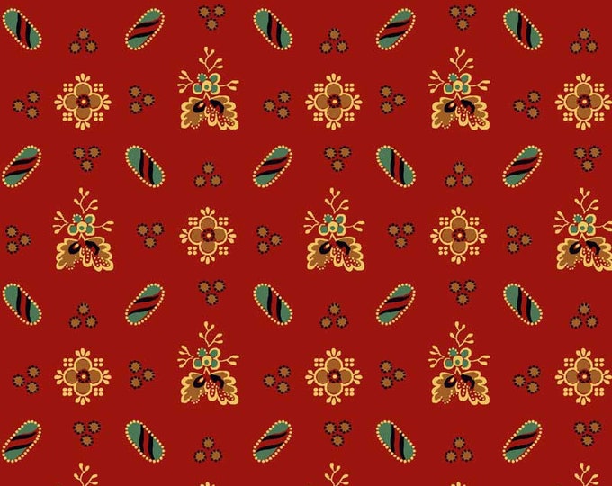 Red Foulard - Rooster Farm House - 100% Cotton - P&B Textiles - 04792 R ...