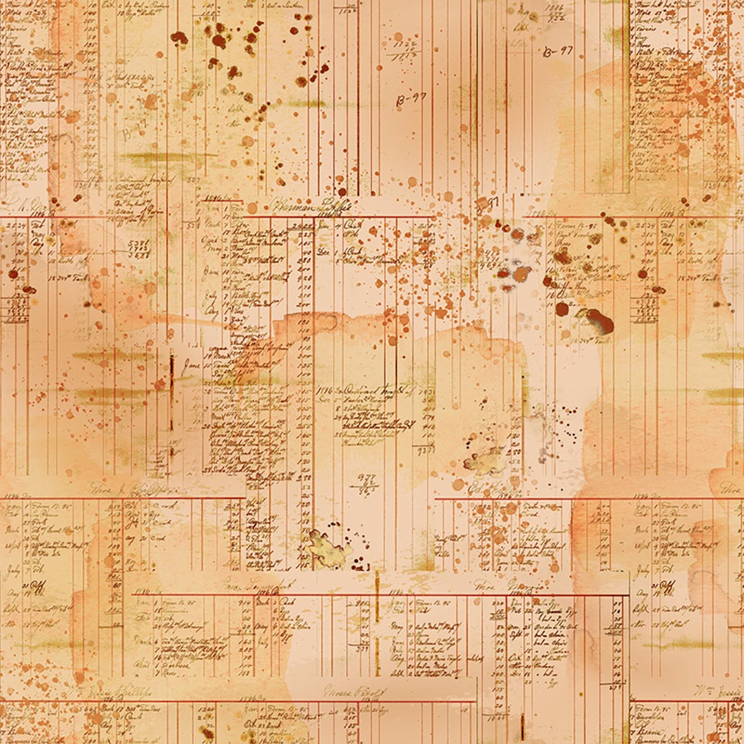 Farm Life Ledger Light Rust - Sold by the Half Yard - Lexi Grenzer for ...