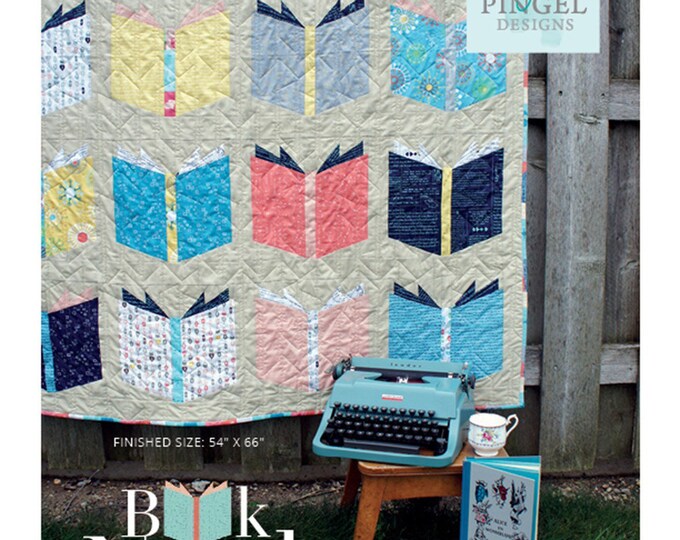 Book Nerd Quilt Pattern by Angela Pingel - Paper Pattern - Etsy