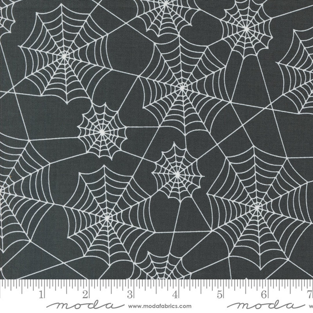 Spider Webs in Midnight - Priced by the Half Yard/cut Continuous - Hey ...