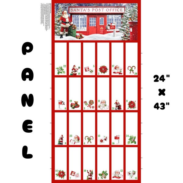 Fabric Advent Panel - Etsy