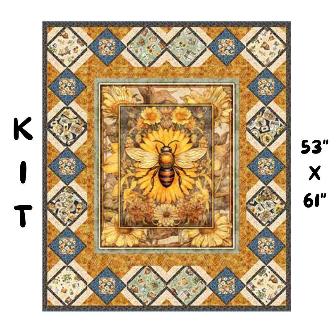 Queen Bee Quilt Kit 53 X 61 Dan Morris Creative Group - Etsy