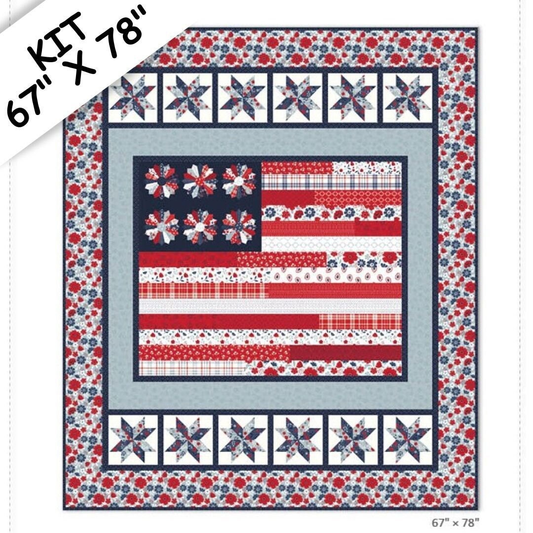 Grand Ole Flag Panel Quilt KIT Fabric by Dani Mogstad for Riley Blake ...