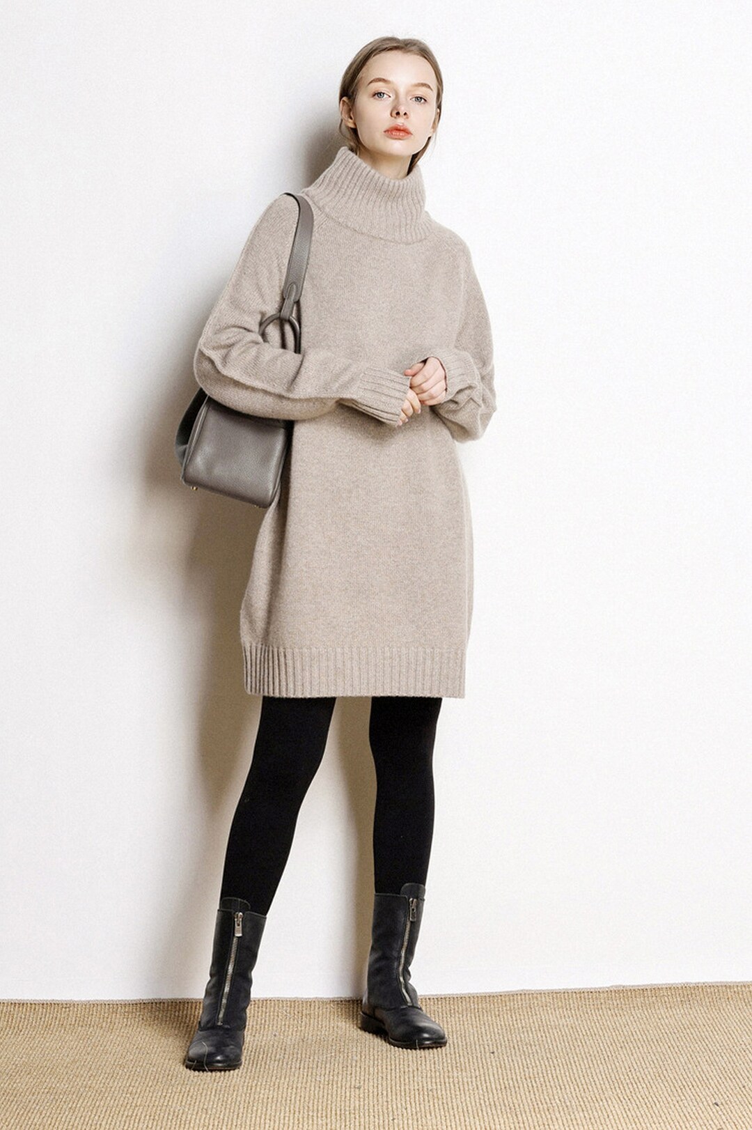 Loose and Lazy Plus Size Sweater Base Dress / Women's New - Etsy