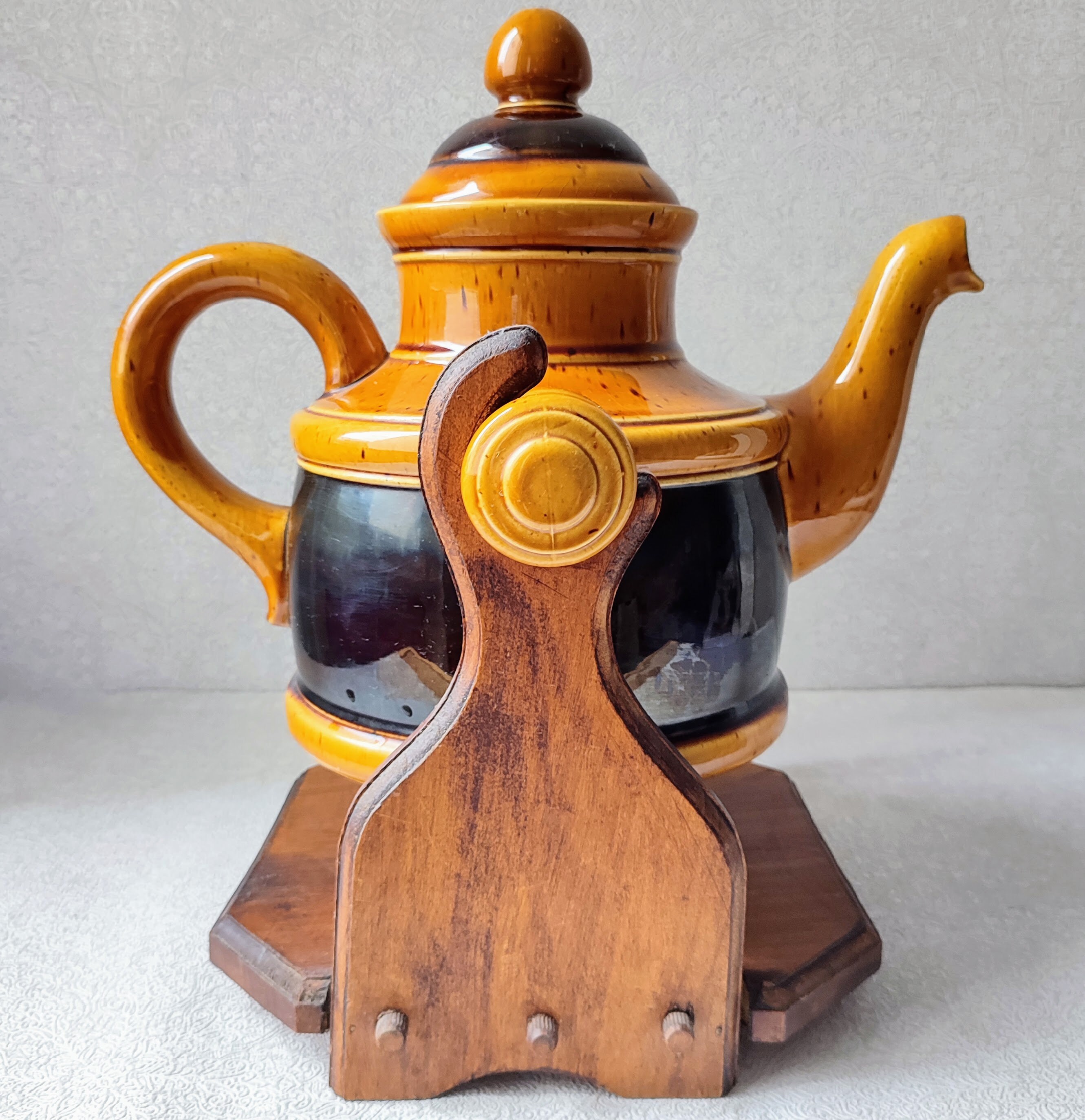 Mid Century Modern Pottery Tea Pot/ Villeroy & Boch Gallo Provence ...