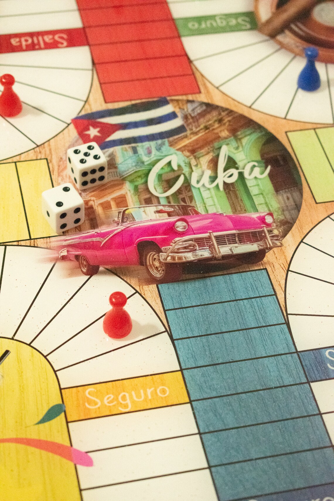 Parcheesi Board for 4 or 6 Players CUBA BOARD. Hand Made - Etsy