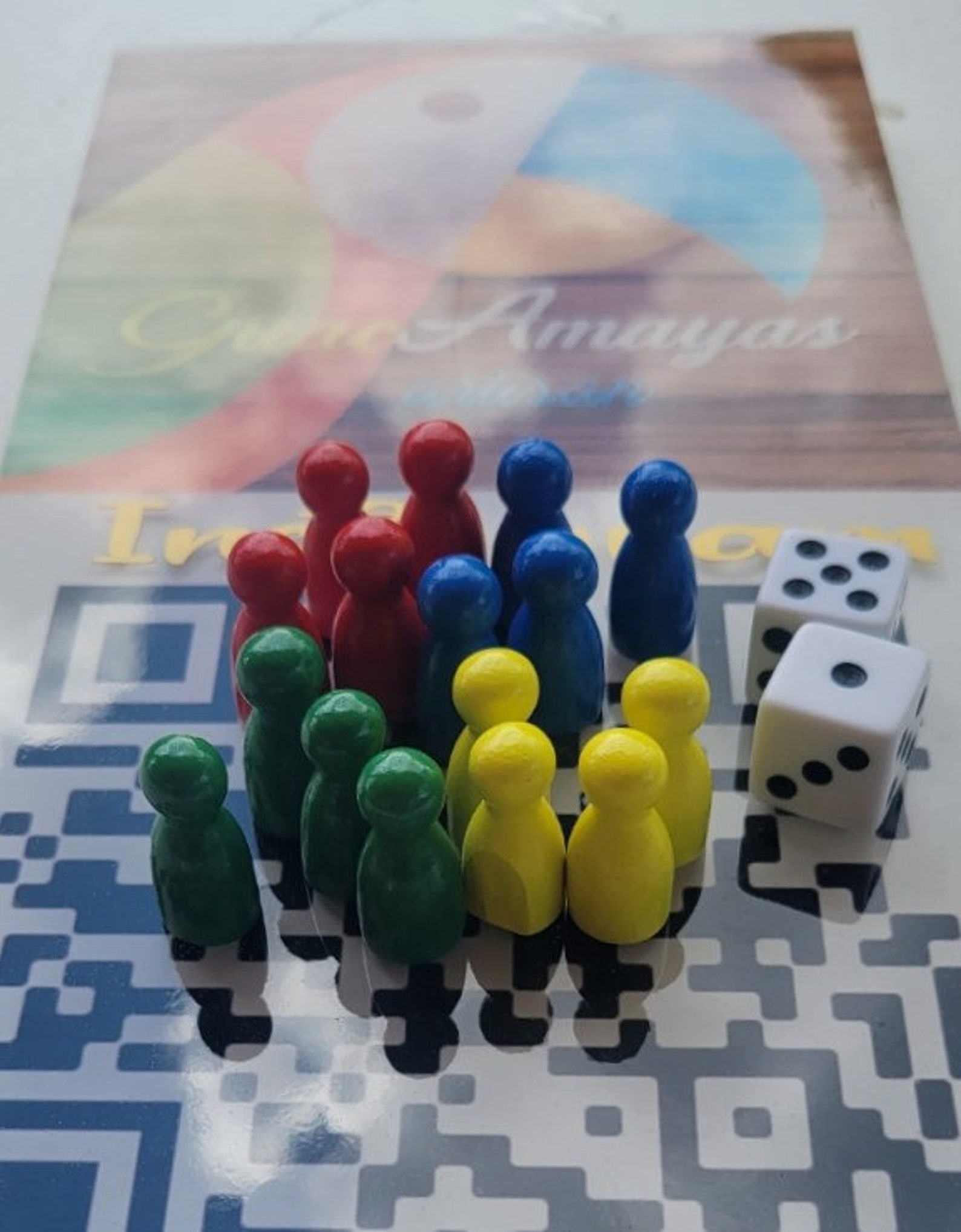 Parcheesi Board for 6 Players - COLOMBIAN BOARD. Hand Made With Wood ...