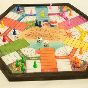Parcheesi Board for 6 Players - Dominican Republic Board. Hand Made ...