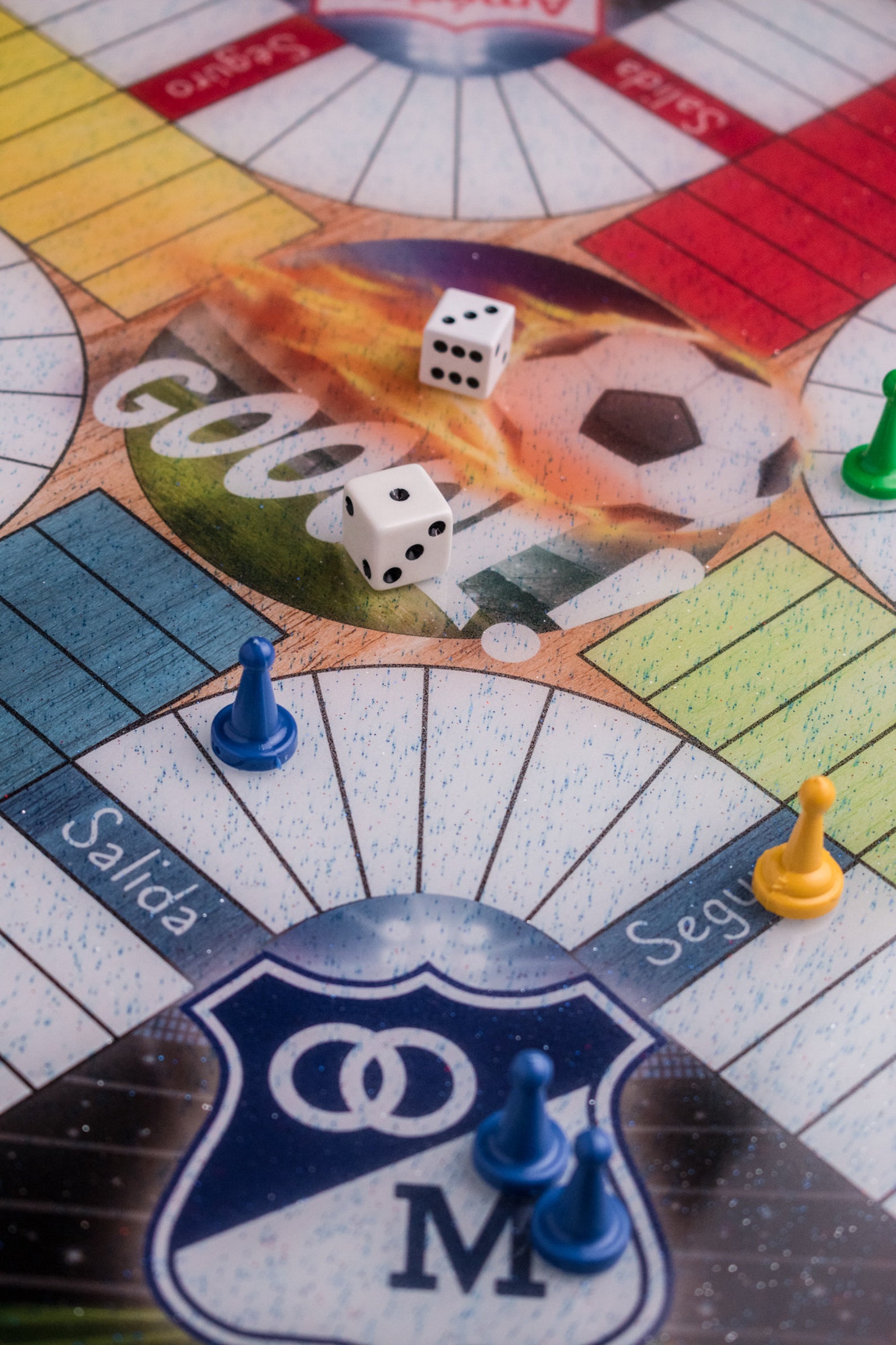 Tablero de Parchís para 4 jugadores Tablero de Equipos de FÚTBOL ...